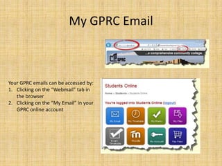 Access gprc webmail | PPTX