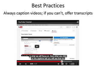 Best Practices for Web Accessibility | PPTX