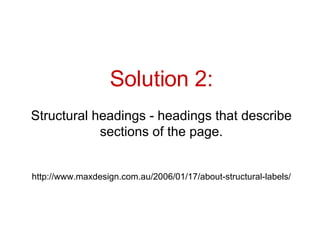 Accessibility and the importance of user testing | PPT