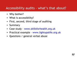 Accessibility Audit | PPT