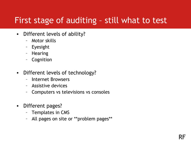 Accessibility Audit | PPT