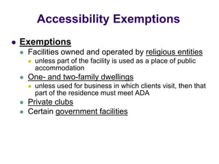 Accessibility Building Codes: ADA | PPTX