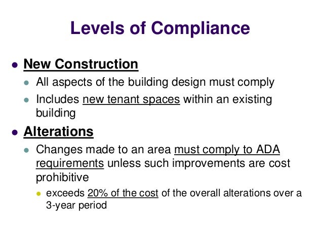 Accessibility Building Codes: ADA