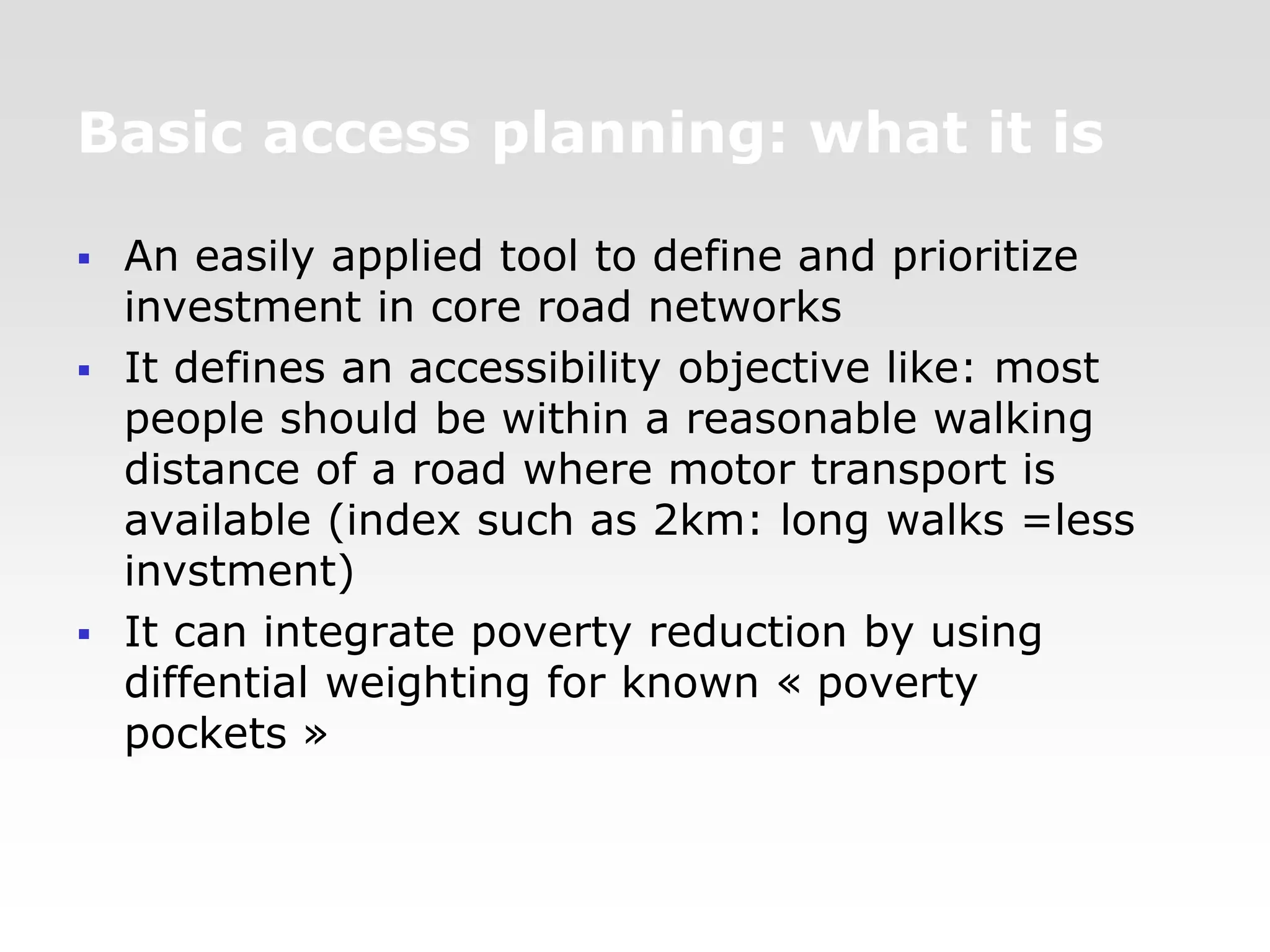 Accessibility-planning in master planning | PPT
