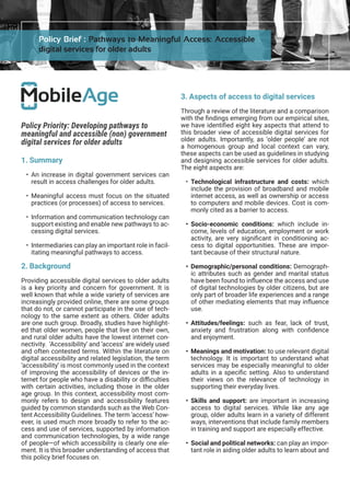 Policy Brief : Pathways to Meaningful Access: Accessible digital ...