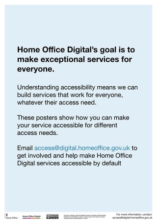 Designing for Accessibility Posters-set | PDF