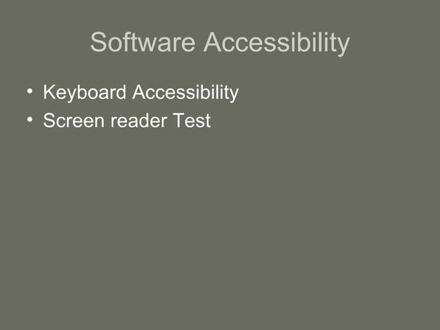 Accessibility And Usability | PPT