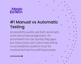 Accessibility Audits can help your organization improve user experiences | PPT