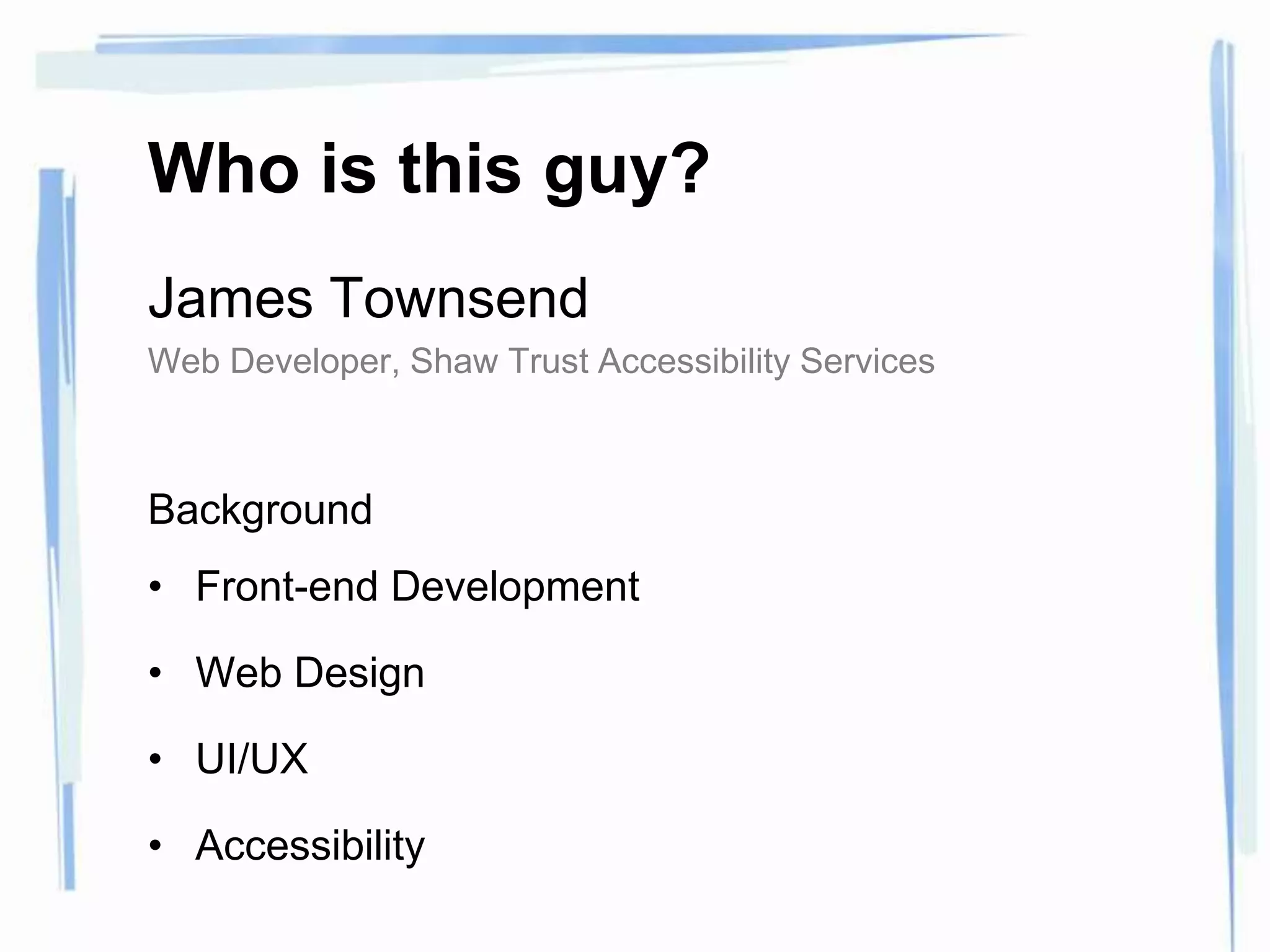 Introduction to Accessibility Best Practices | PPTX | Web Design and HTML | Internet