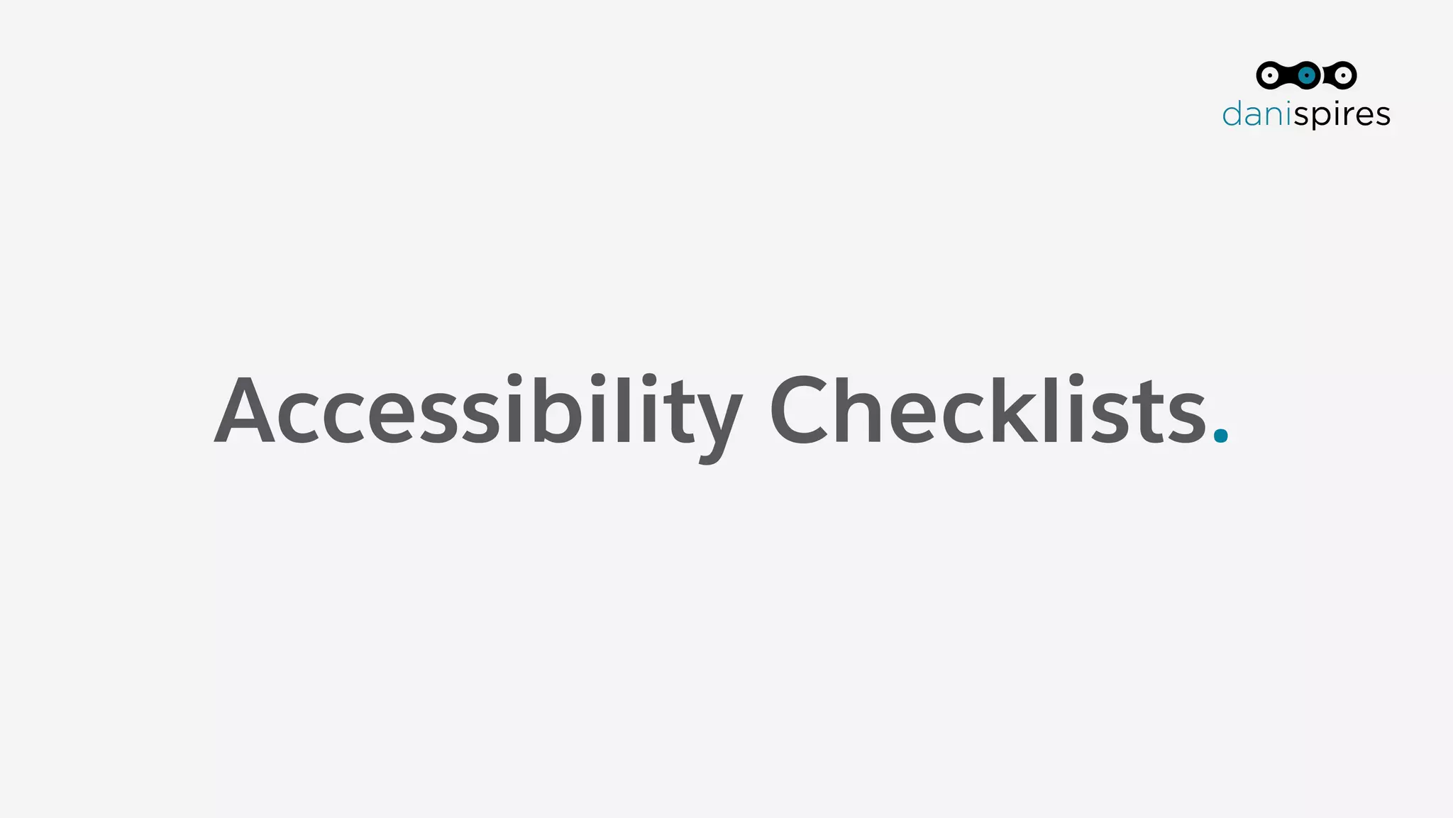 Accessibility Quick Start Checklist | PPT
