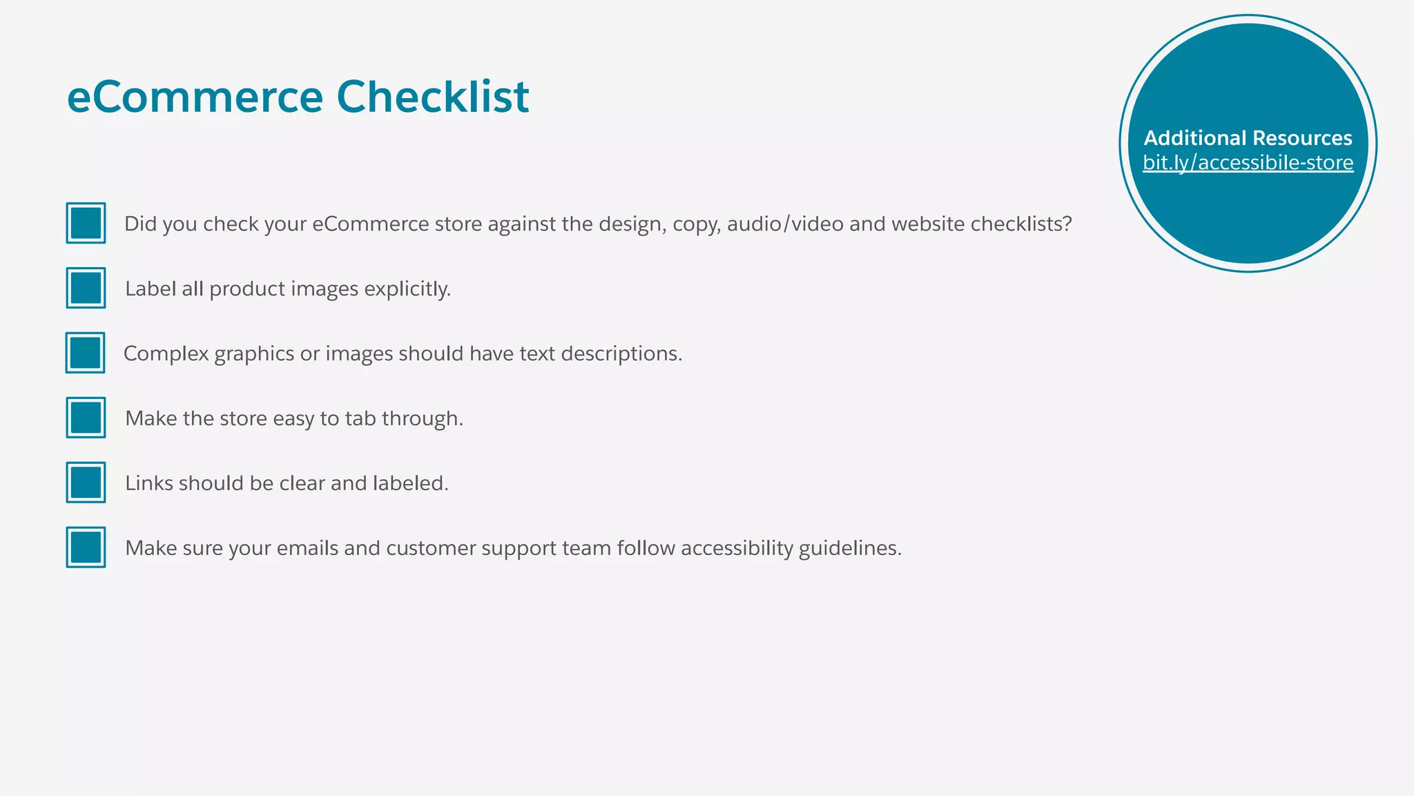 Accessibility Quick Start Checklist | PPT