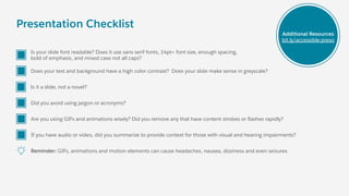Accessibility Quick Start Checklist | PDF
