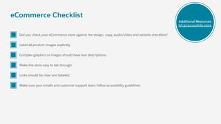 Accessibility Quick Start Checklist | PDF