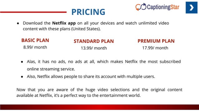 Accessibility features on netflix | PPT