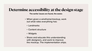 Accessibility-First Development & TDD | PPT