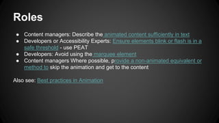 Accessibility for Animated Gifs | PPTX
