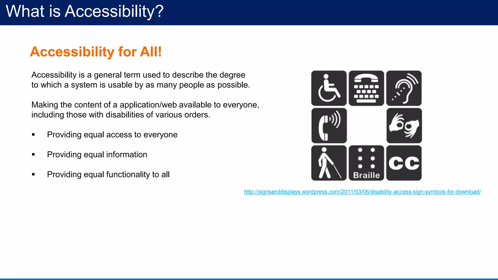 Accessibility importance | PPTX