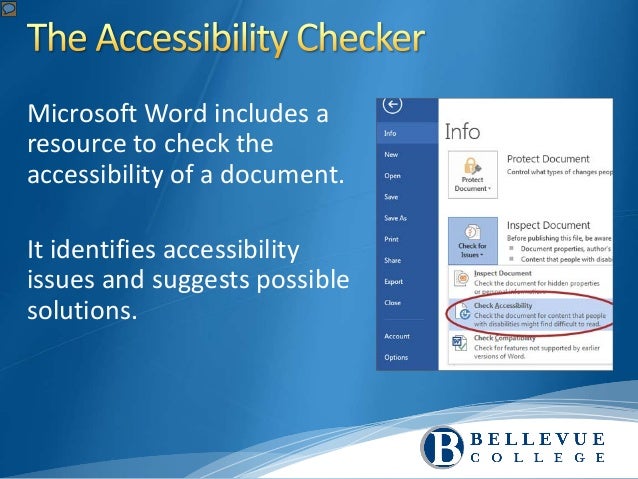 Accessibility in Microsoft Word: Using the tools