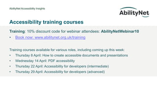 Accessibility insights with the BBC | PPT