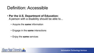 Accessibility in Word: A foundation for web content | PPTX