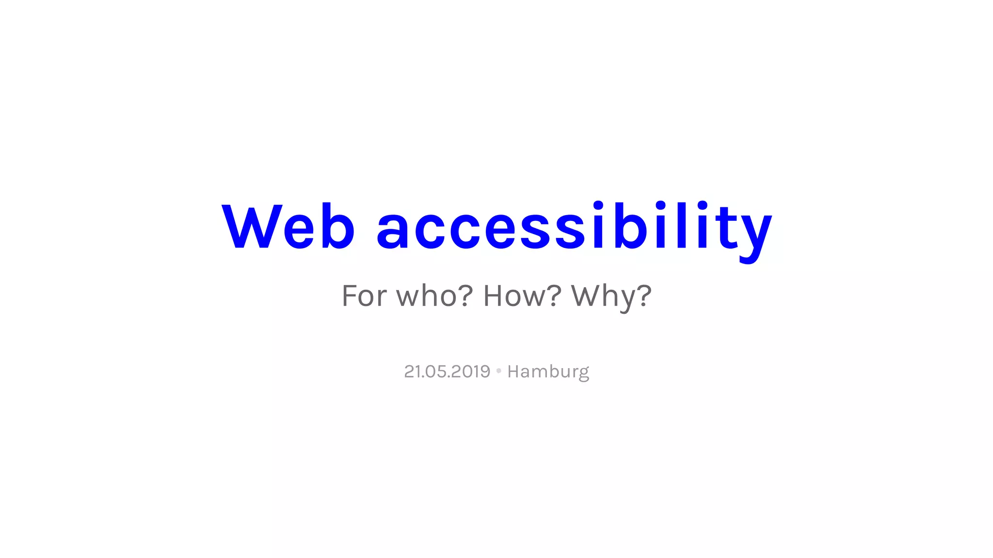 Introduction to Web Accessibility | PPT