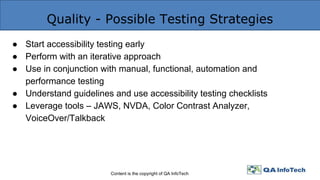 What Is Accessibility Testing? | PDF