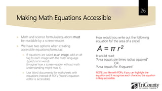 Accessibility & Online Learning Presentation | PPTX