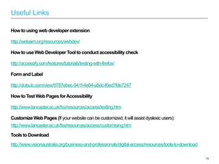 Accessibility part 2 | PDF