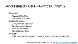 Accessibility & Universal Design for Learning in Online Teaching | PPT