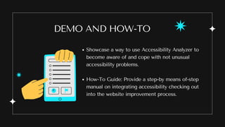 Accessibility Website Testing Tool - Accessibility Analyzer | PPT