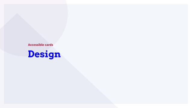 Accessible cards | PPT