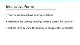 Accessible Documents | PPT