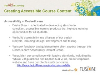 Creating Accessible Course Content | PPTX | Web Design and HTML | Internet