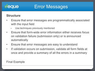 Accessible dynamic forms | PPT
