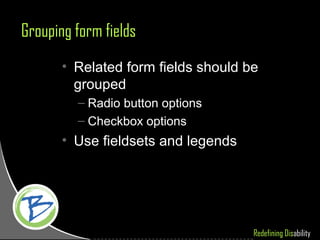 Accessible forms | PPT