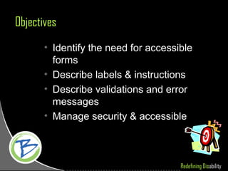 Accessible forms | PPT