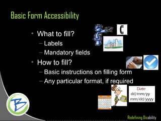 Accessible forms | PPT