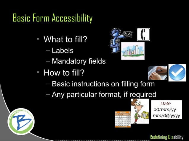 Accessible forms | PPT