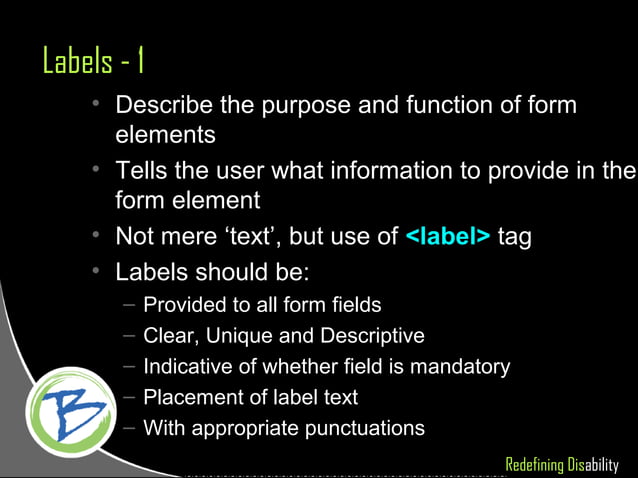 Accessible forms | PPT