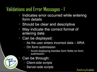 Accessible forms | PPT