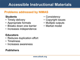 Accessible Instructional Materials & Bookshare | PPT
