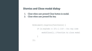 Making modal dialogs accessible | PPT