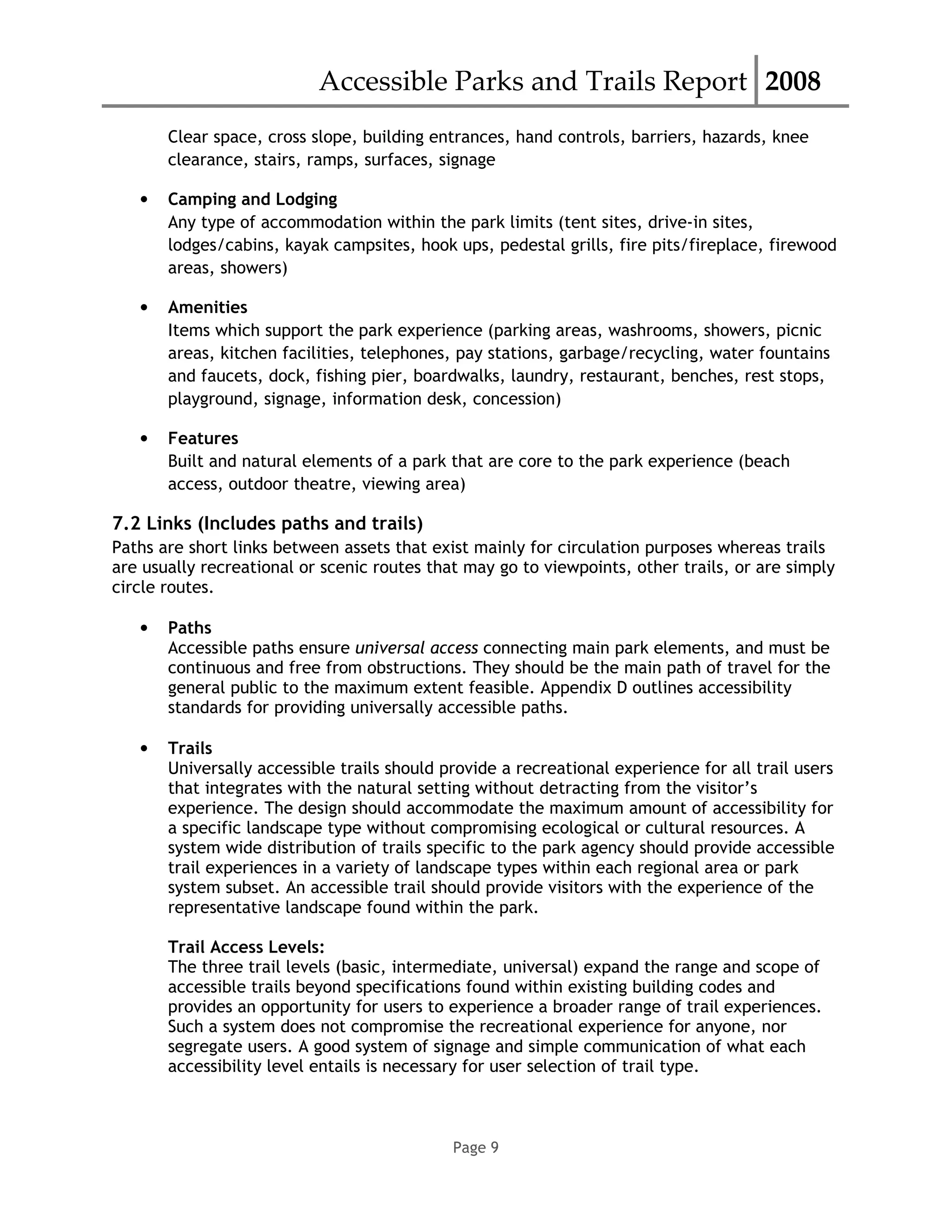 Canada: Accessible Parks Final Report | PDF