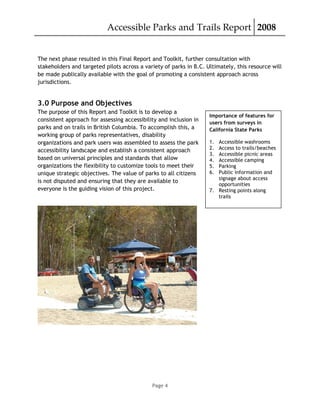 Canada: Accessible Parks Final Report | PDF