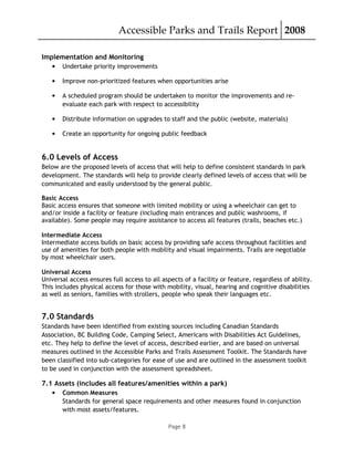 Canada: Accessible Parks Final Report | PDF