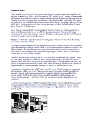 Accessible Public Transportation Handbook | PDF