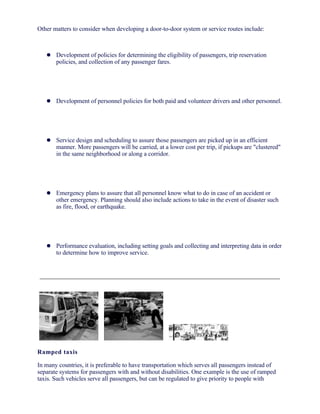 Accessible Public Transportation Handbook | PDF