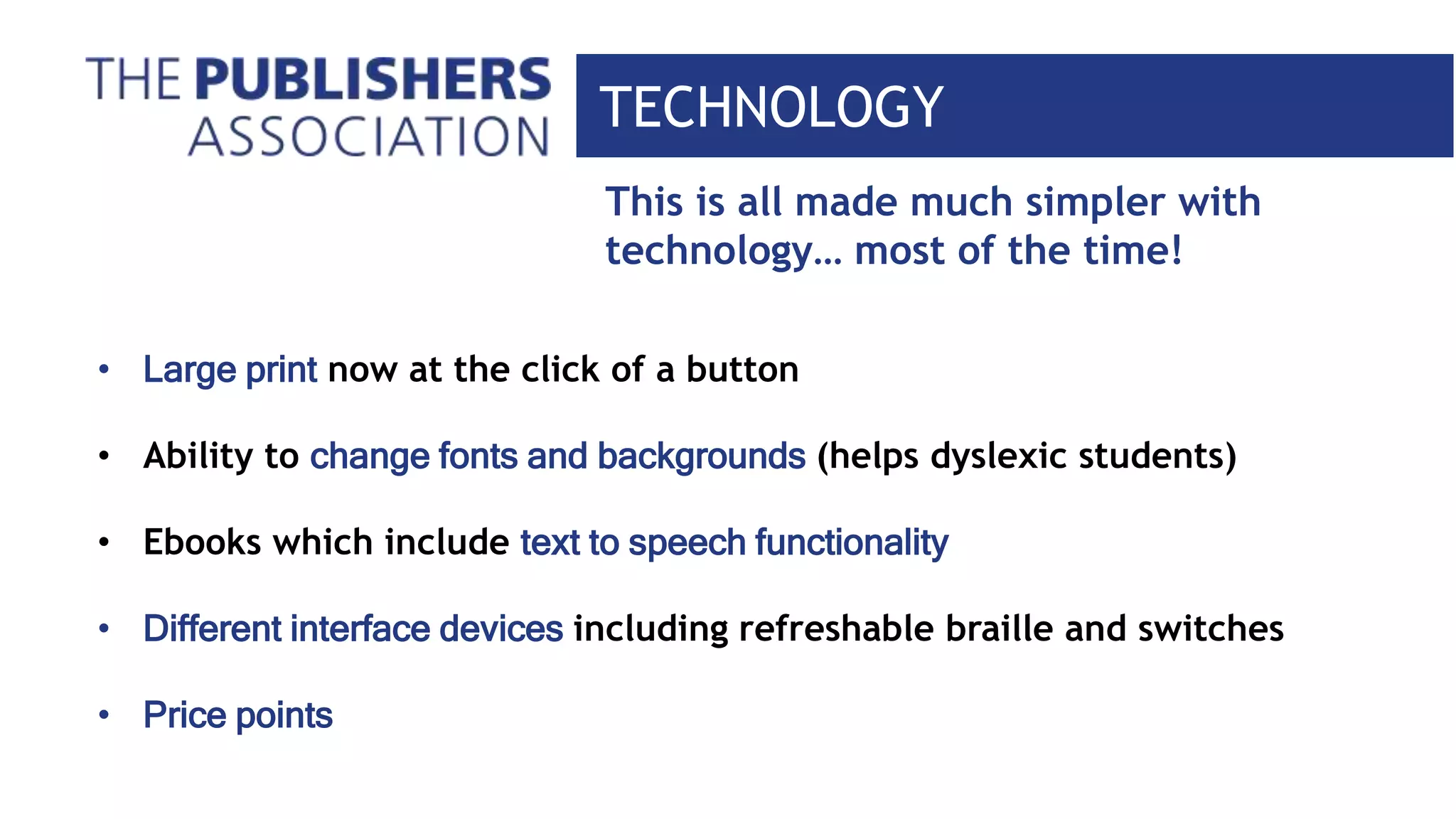 Accessible Publishing | PPT