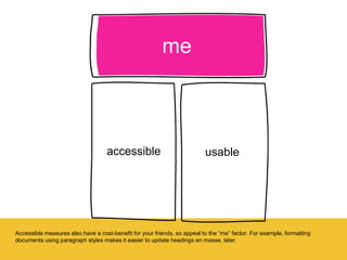 Accessible Usable U: Talking Points for Working With Friends | PPTX ...