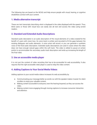 Accessible Video | PDF